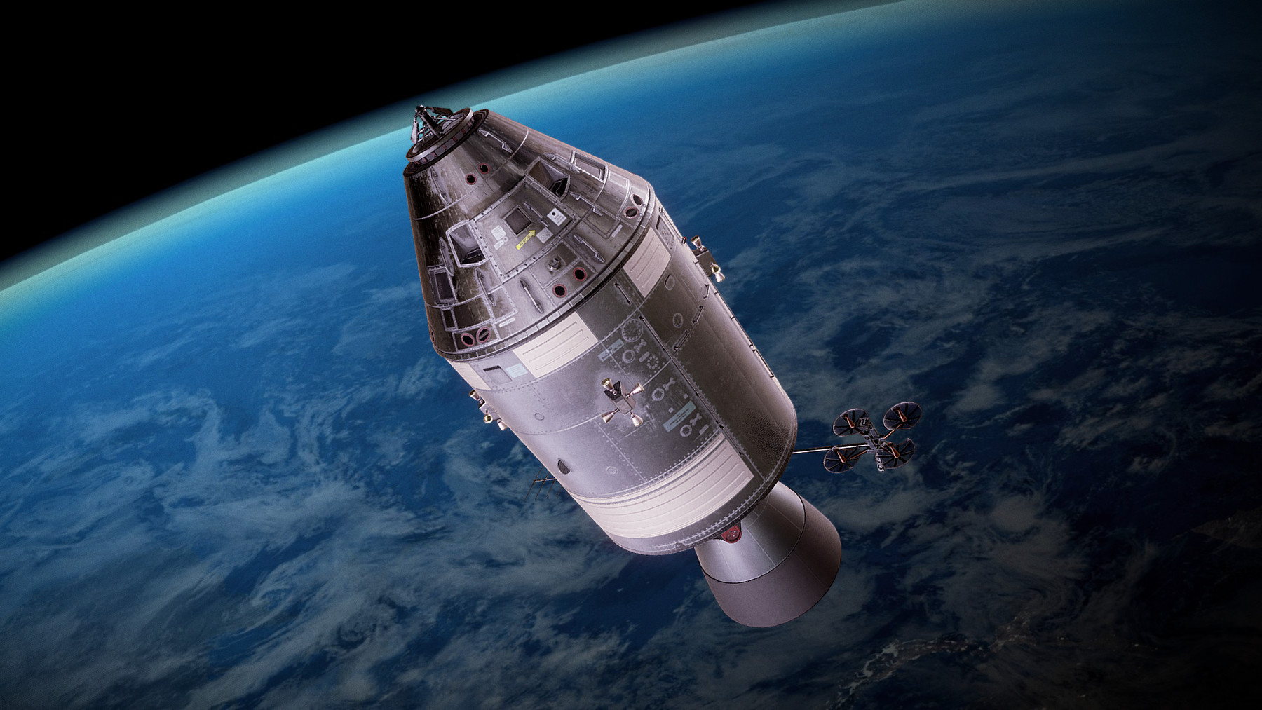 ArtStation - Apollo command and service module - 3D model | Game Assets