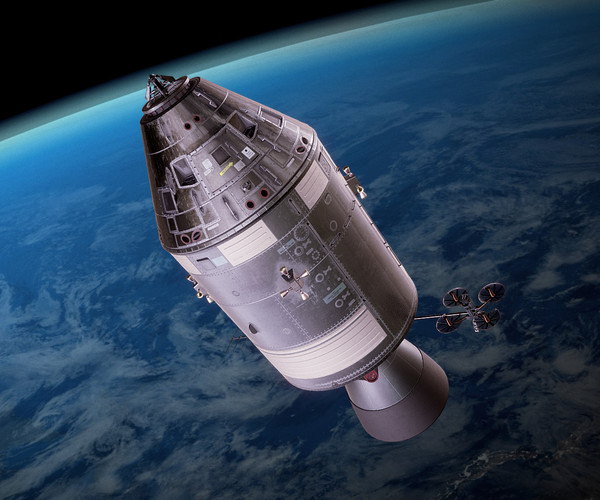 ArtStation - Apollo command and service module - 3D model | Game Assets