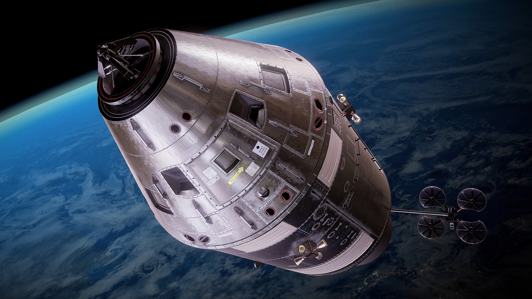 ArtStation - Apollo command and service module - 3D model | Game Assets