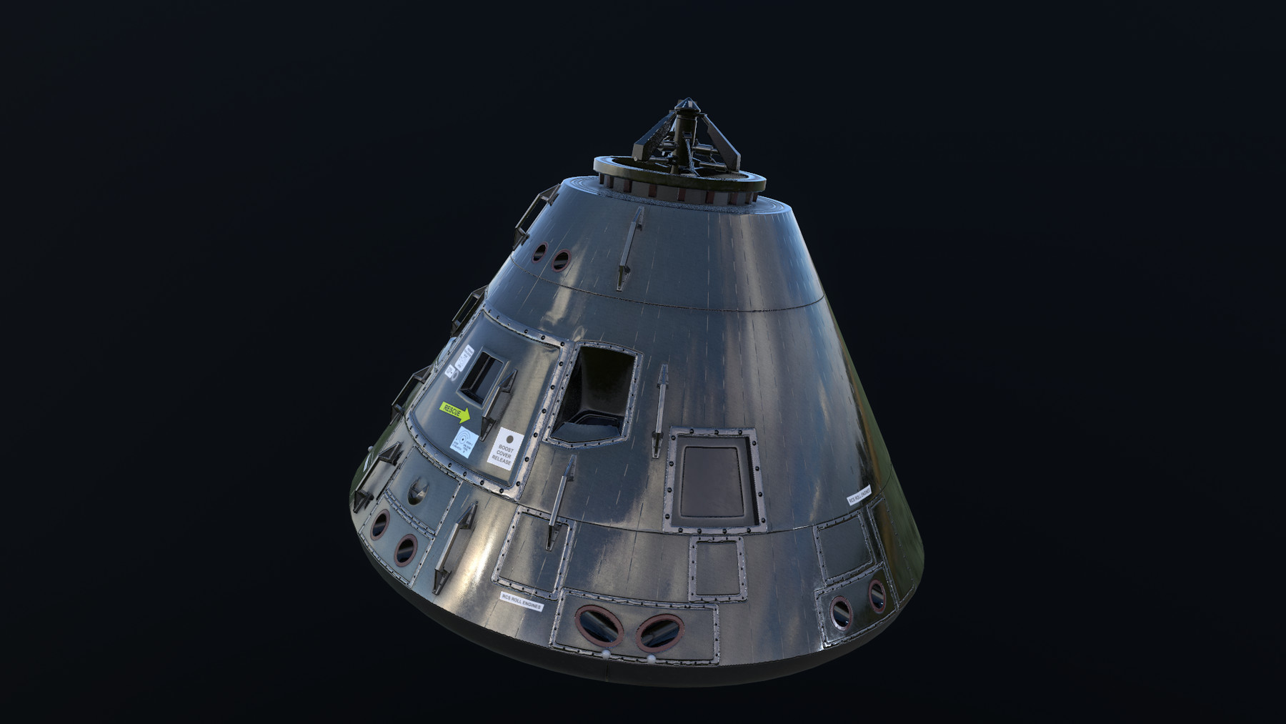 ArtStation - Apollo command and service module - 3D model | Game Assets