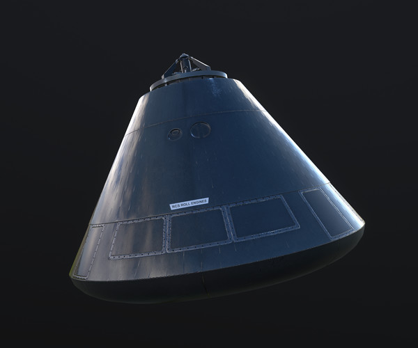 ArtStation - Apollo command and service module - 3D model | Game Assets