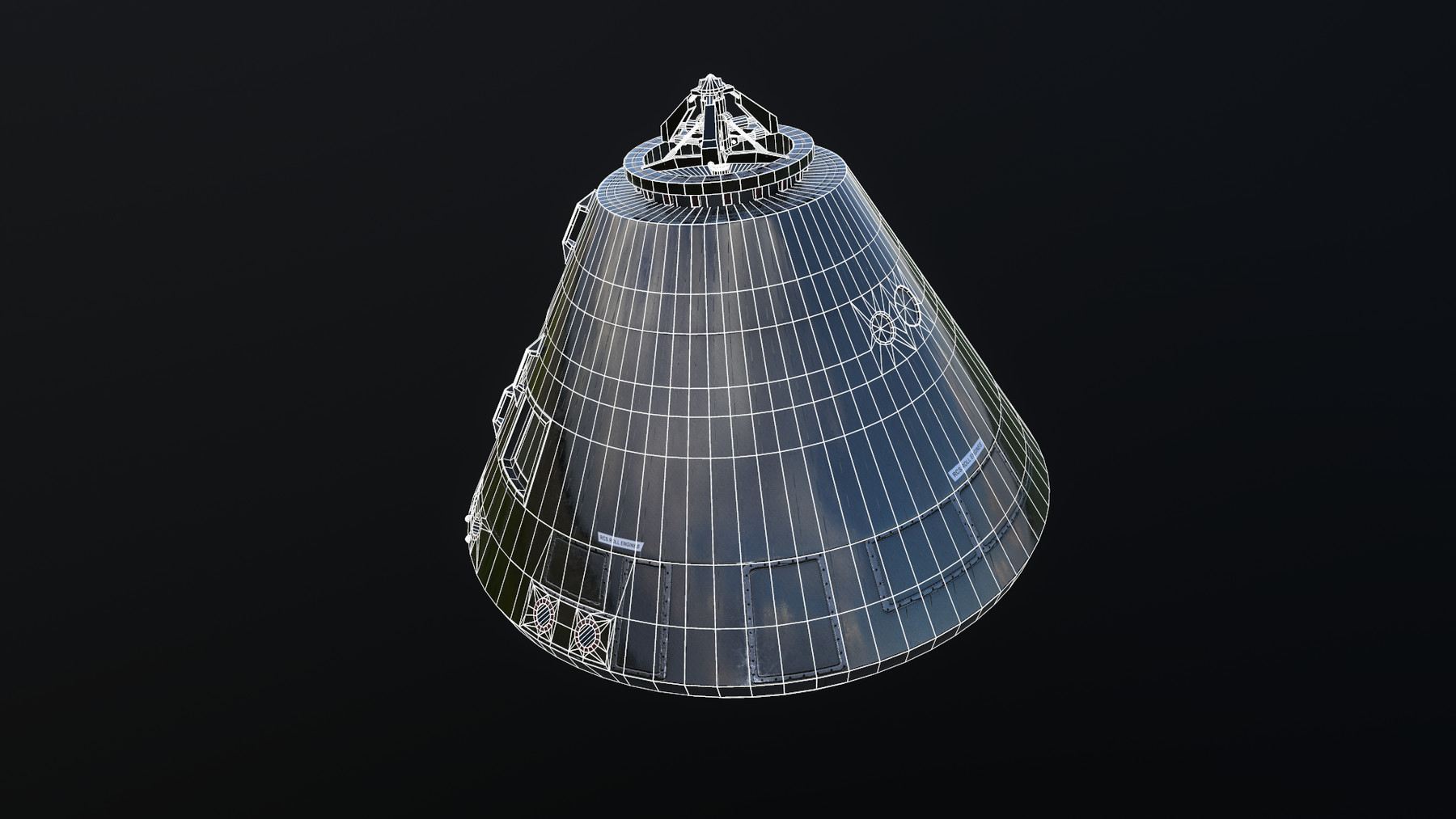 ArtStation - Apollo command and service module - 3D model | Game Assets