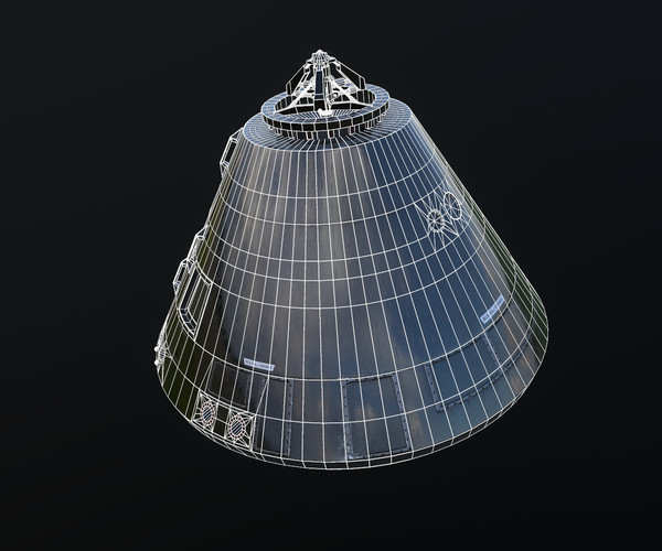 ArtStation - Apollo command and service module - 3D model | Game Assets