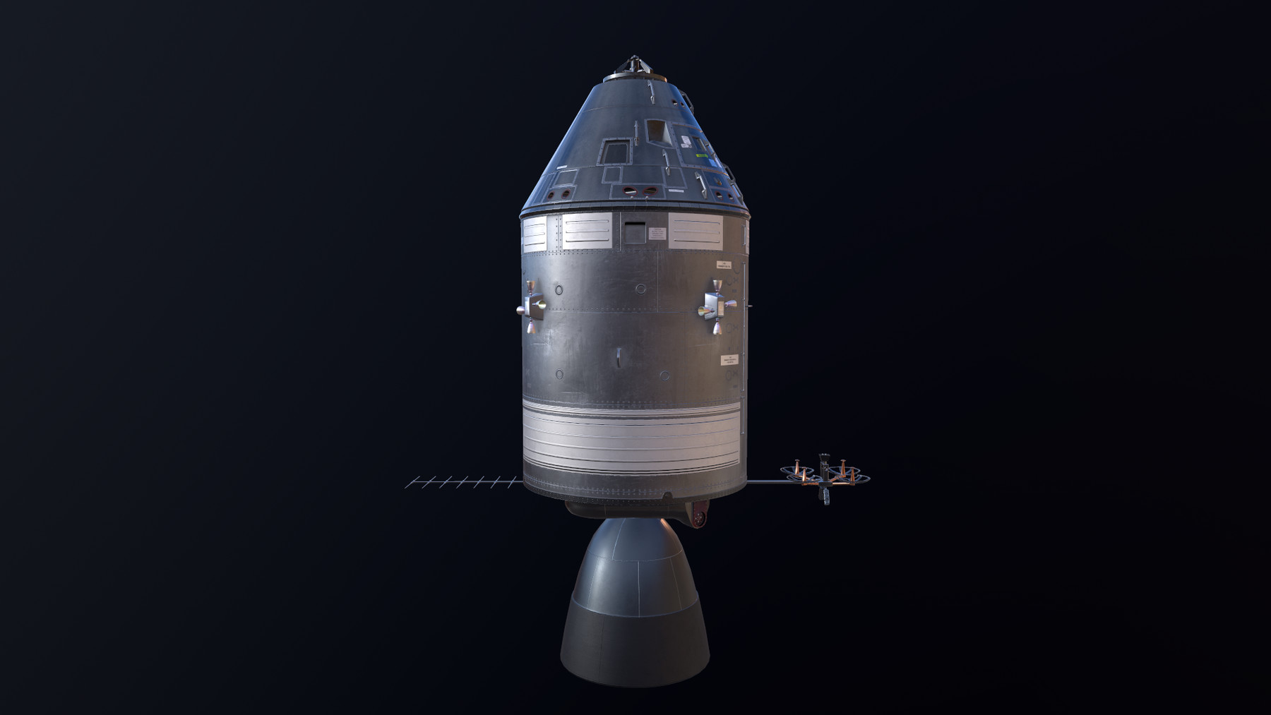 ArtStation - Apollo command and service module - 3D model | Game Assets