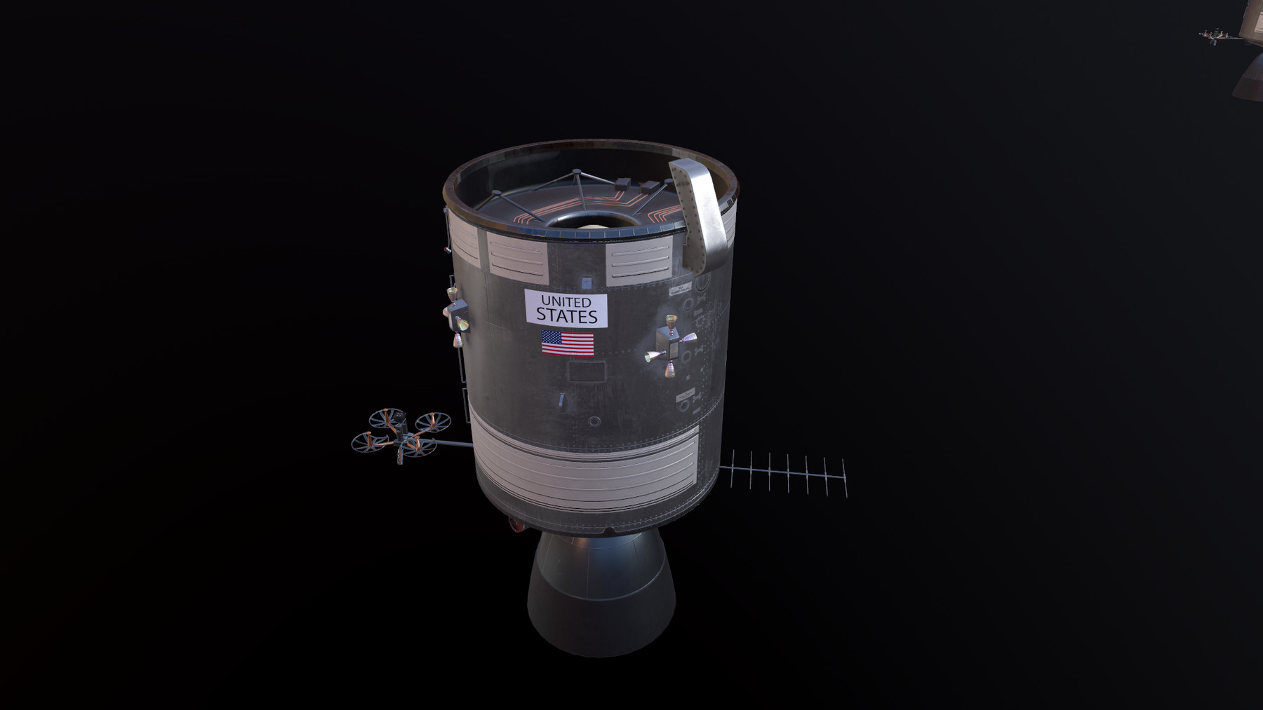 ArtStation - Apollo command and service module - 3D model | Game Assets