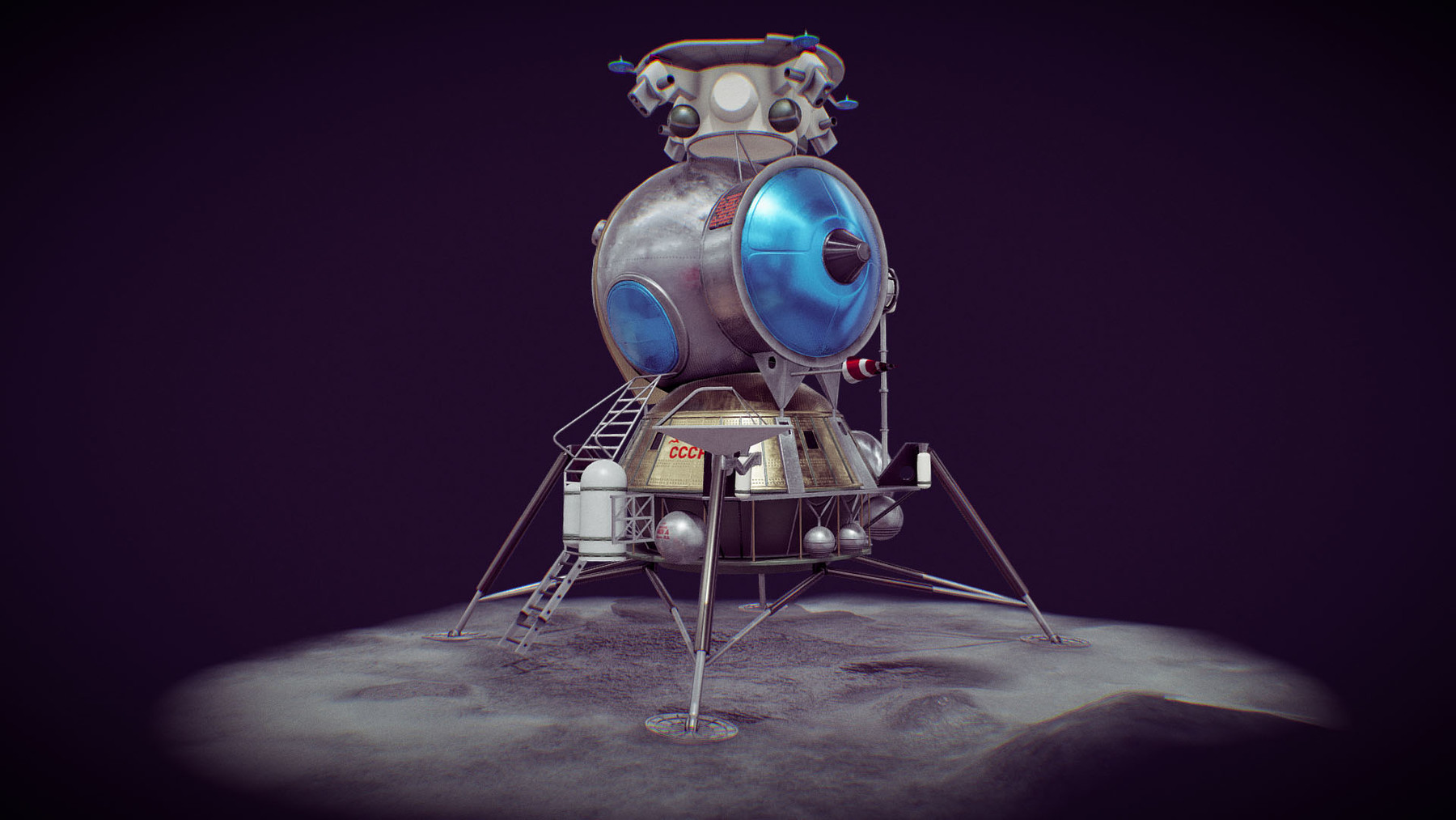 ArtStation - LK - Soviet Lunar Lander - 3D model | Resources