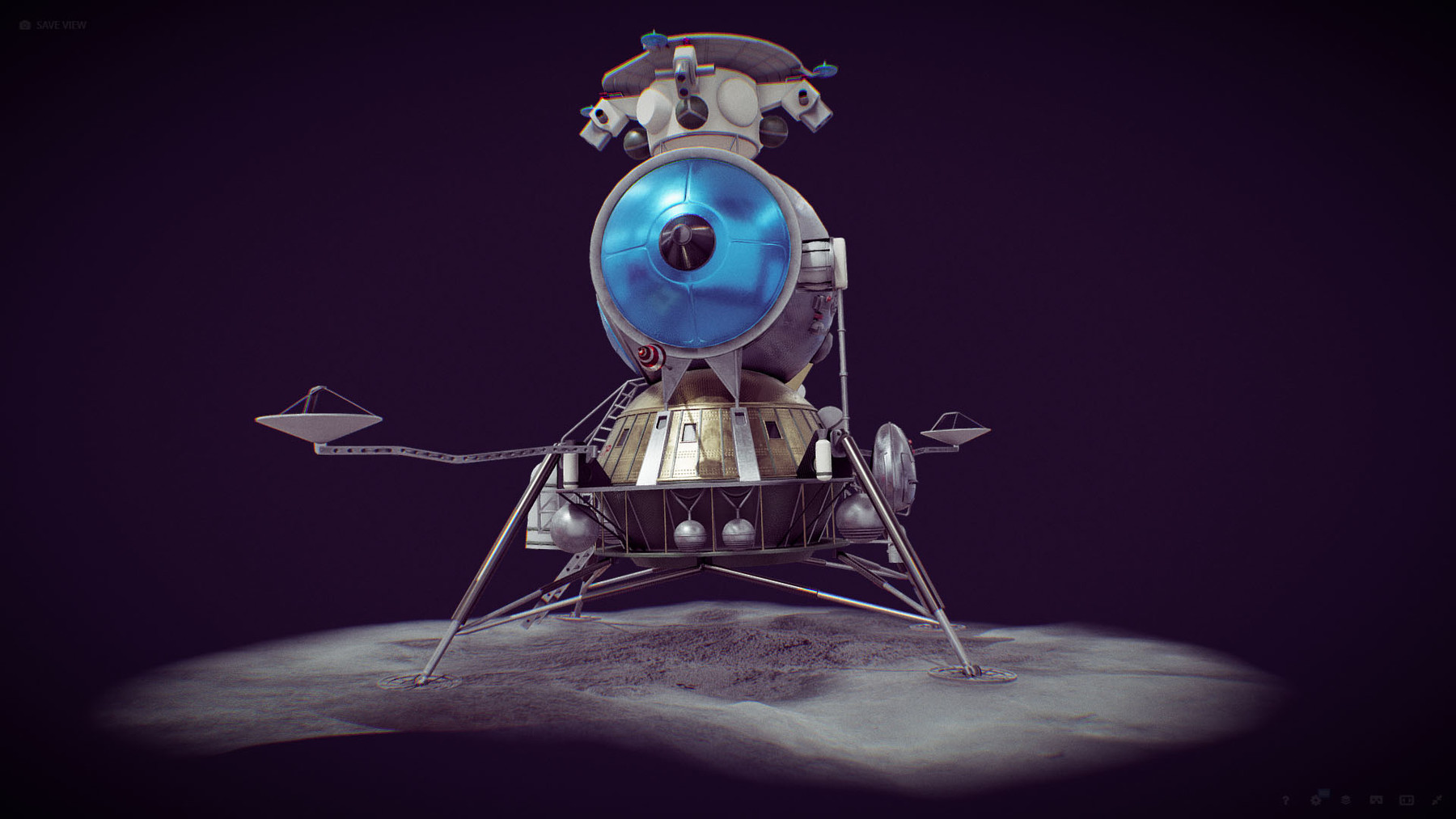 ArtStation - LK - Soviet Lunar Lander - 3D model | Resources