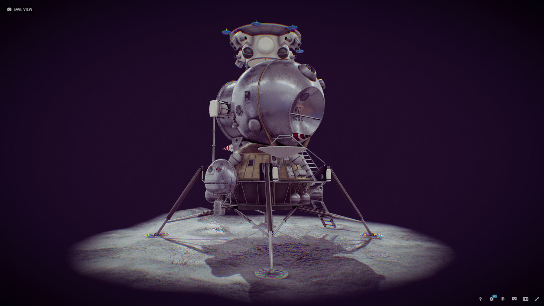 ArtStation - LK - Soviet Lunar Lander - 3D model | Resources