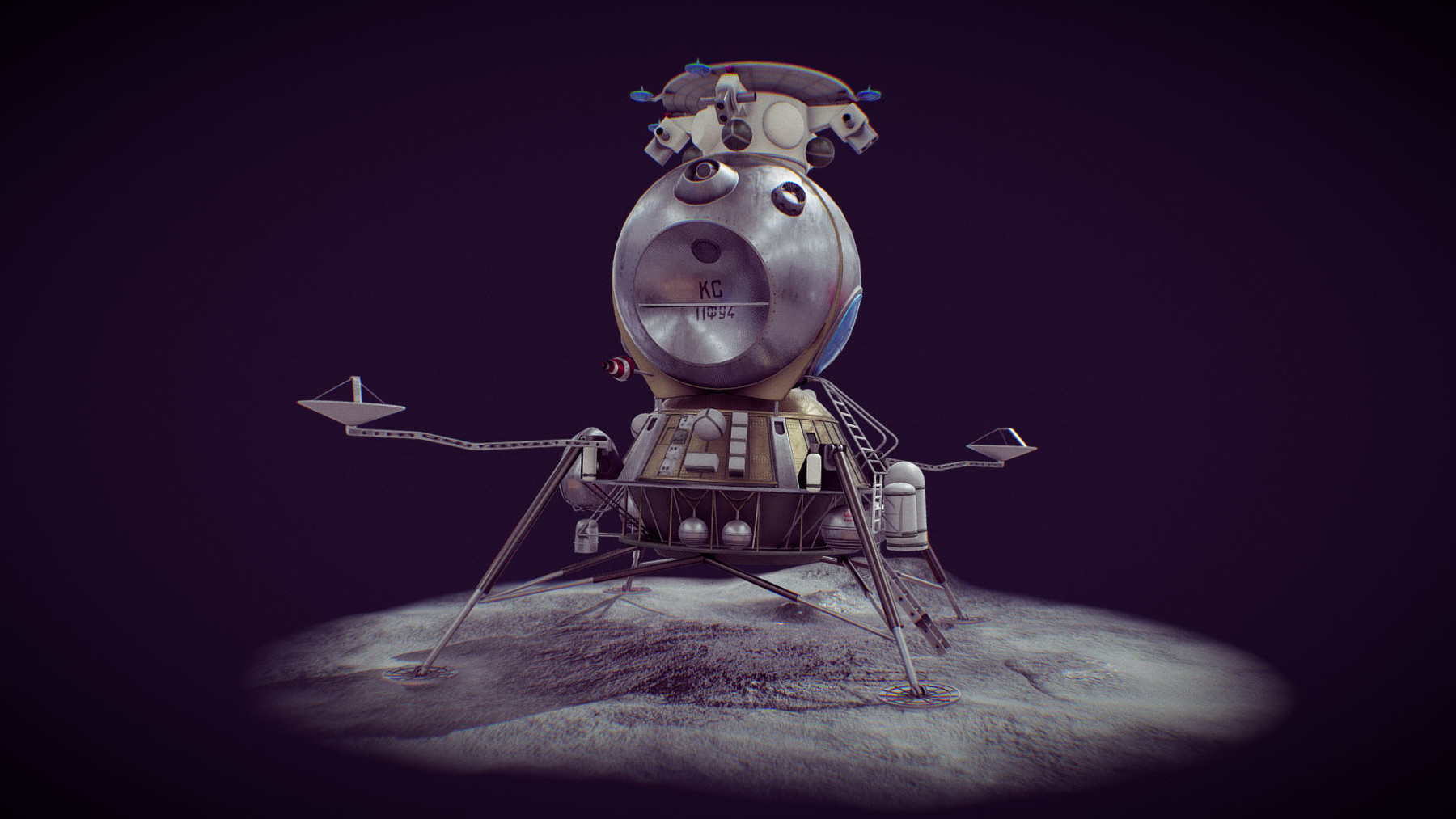 ArtStation - LK - Soviet Lunar Lander - 3D model | Resources