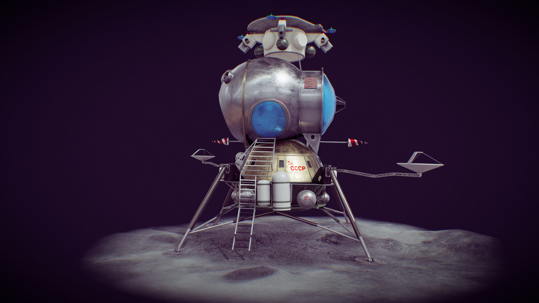 ArtStation - LK - Soviet Lunar Lander - 3D model | Resources