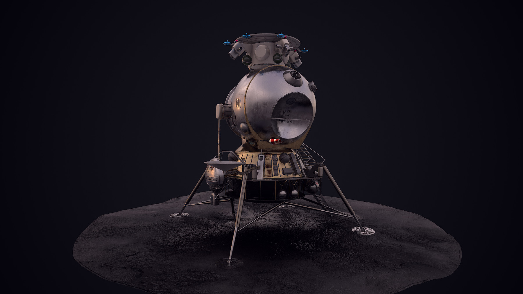 ArtStation - LK - Soviet Lunar Lander - 3D model | Resources