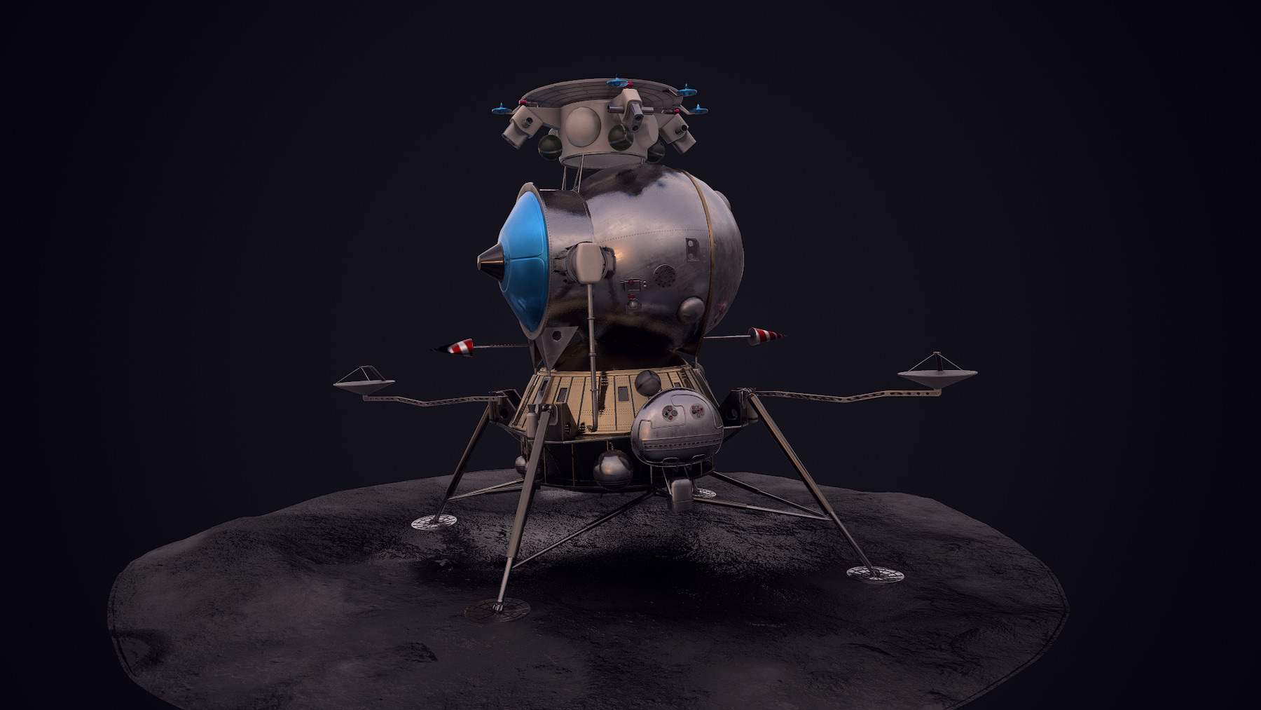 ArtStation - LK - Soviet Lunar Lander - 3D model | Resources