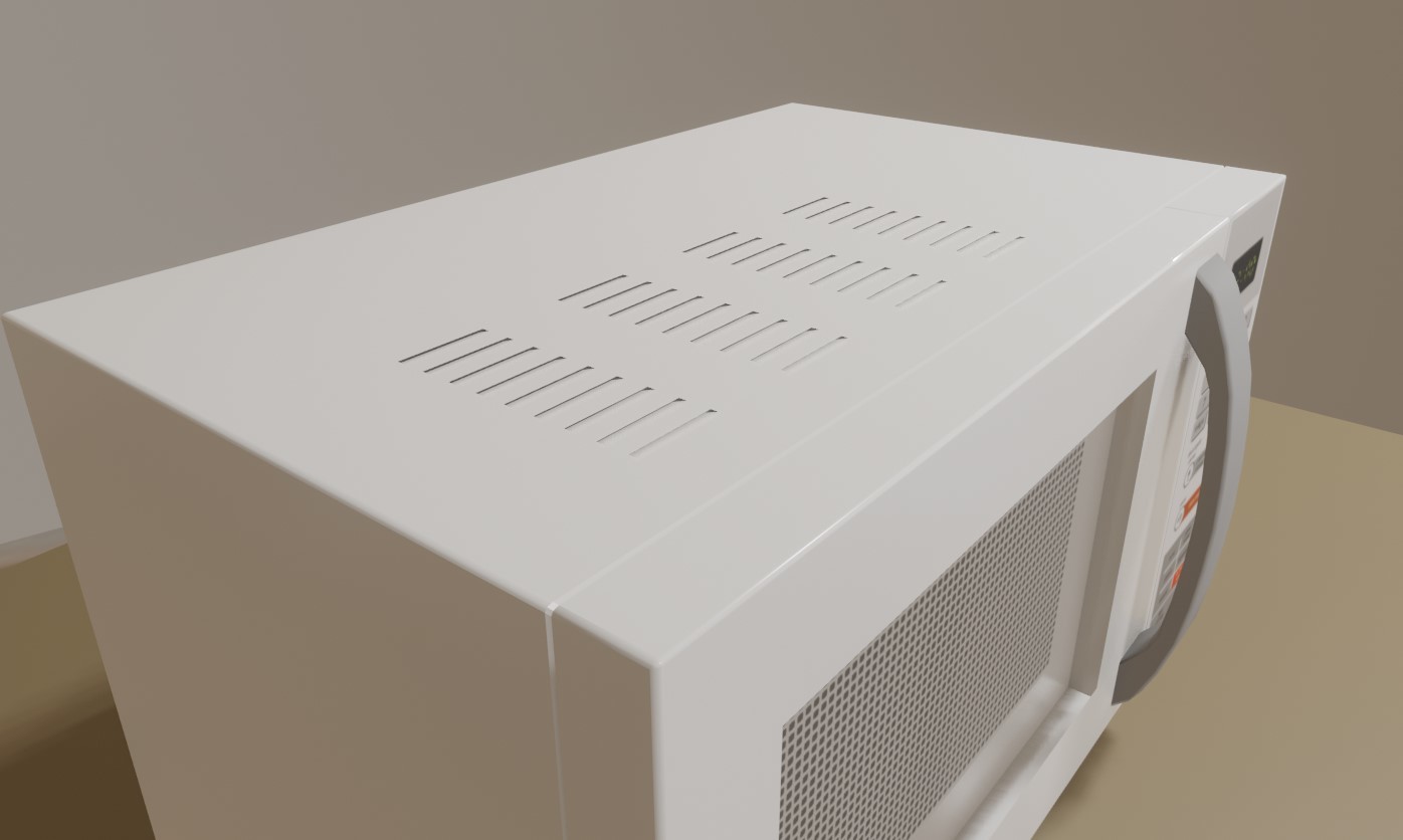 ArtStation - White Microwave - Game Assets | Game Assets