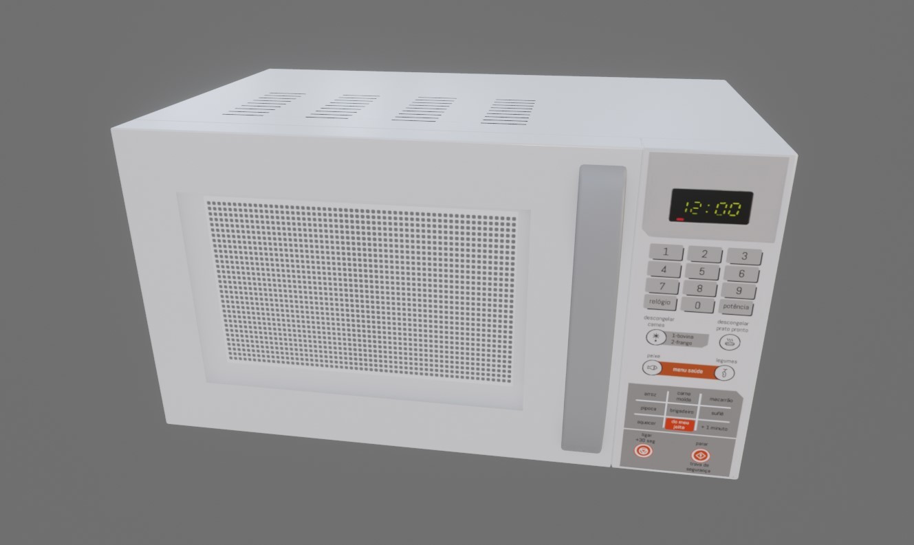 ArtStation - White Microwave - Game Assets | Game Assets