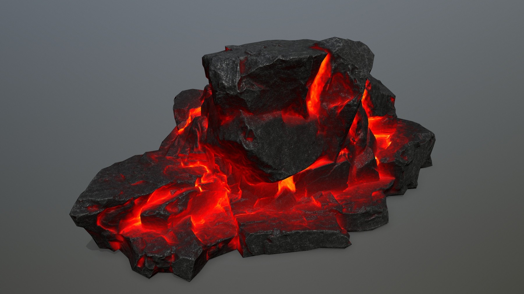 ArtStation - lava rocks set | Game Assets