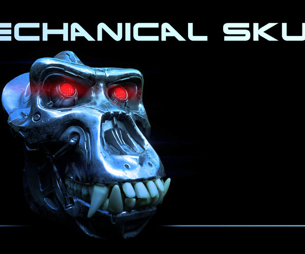 ArtStation - Mechanical Skull | Tutorials