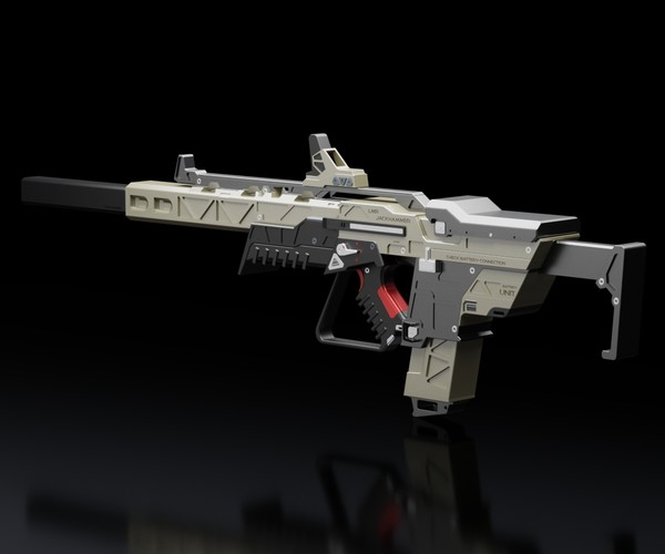 ArtStation - Jackhammer LMR Rifle Printable Model | Resources