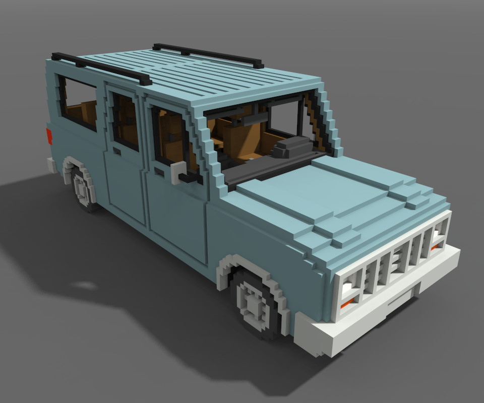 ArtStation - Voxel SUV Car | Resources