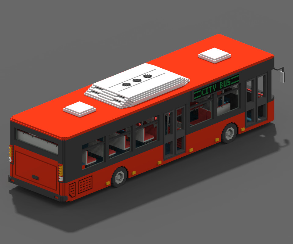 ArtStation - Voxel City Bus | Resources