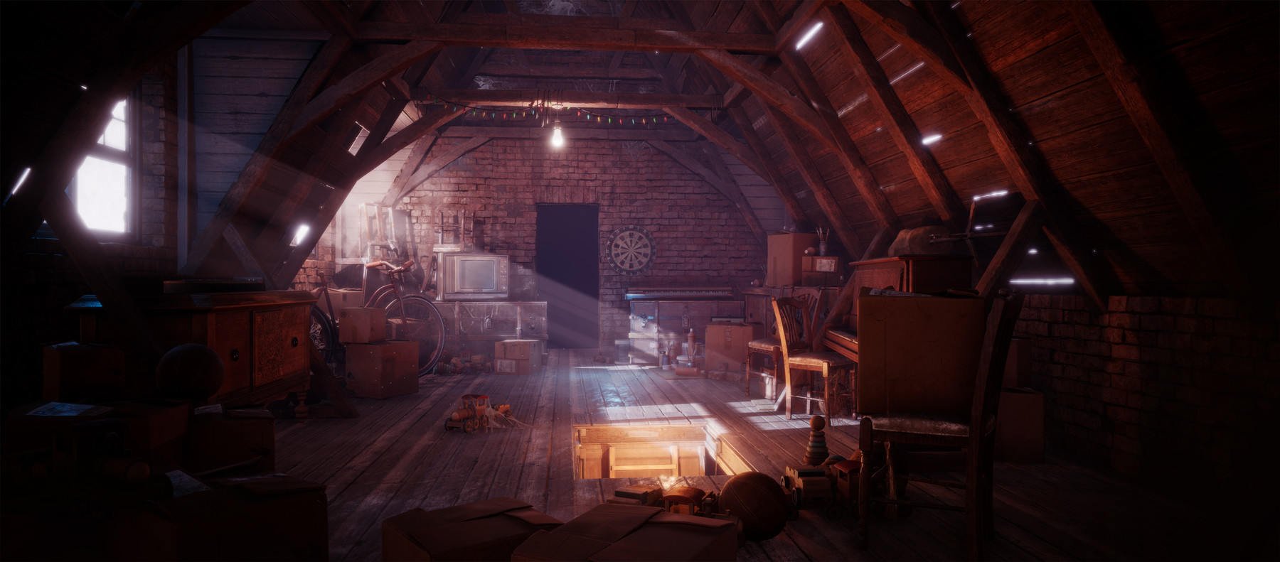 ArtStation - Realistic Attic Environment - Unreal 4 | Resources