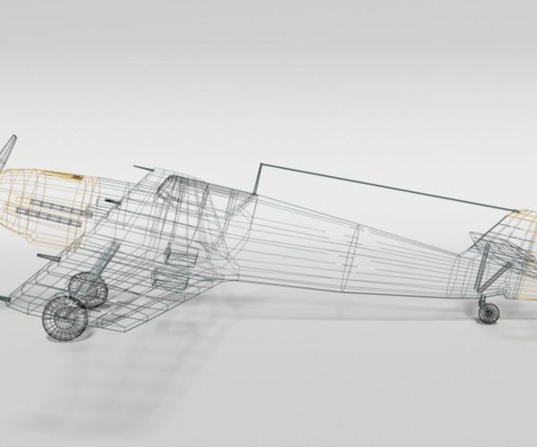 ArtStation - Low Poly Cartoon Messerschmitt Bf 109E-3 Emil WW2 Airplane ...