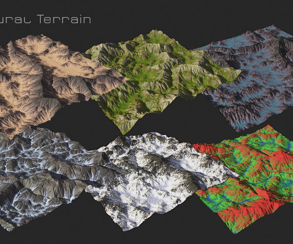 ArtStation - Procedural terrain generator - SBSAR | Resources