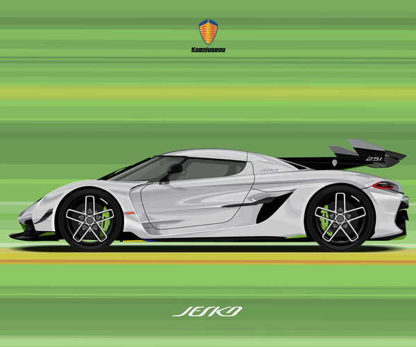 ArtStation - KOENIGSEGG JESKO/Digital File Vector | Artworks