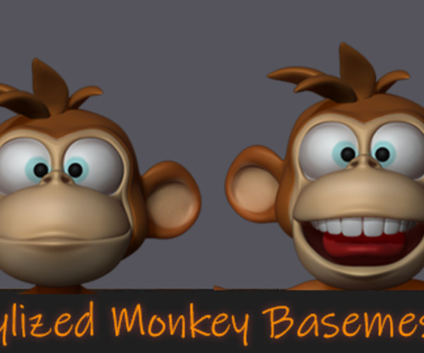 ArtStation - Stylized Monkey Basemesh | Resources