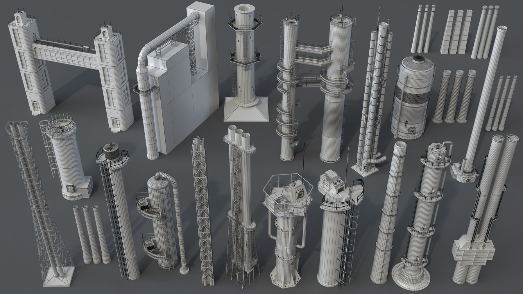 ArtStation - Factory Tubes - 24 pieces | Resources