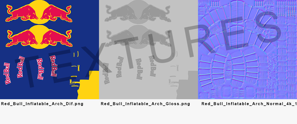 ArtStation - Red Bull Inflatable Arch Low-poly 3D model | Resources