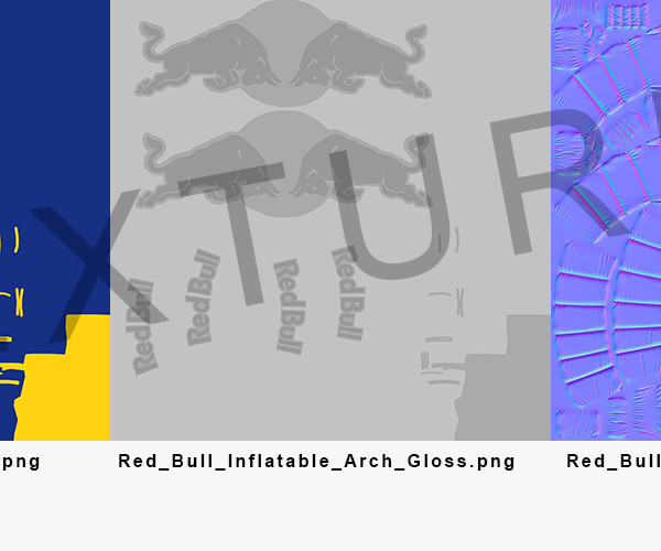 ArtStation - Red Bull Inflatable Arch Low-poly 3D model | Resources