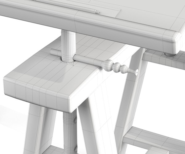 ArtStation - Old Drafting Table PBR | Resources