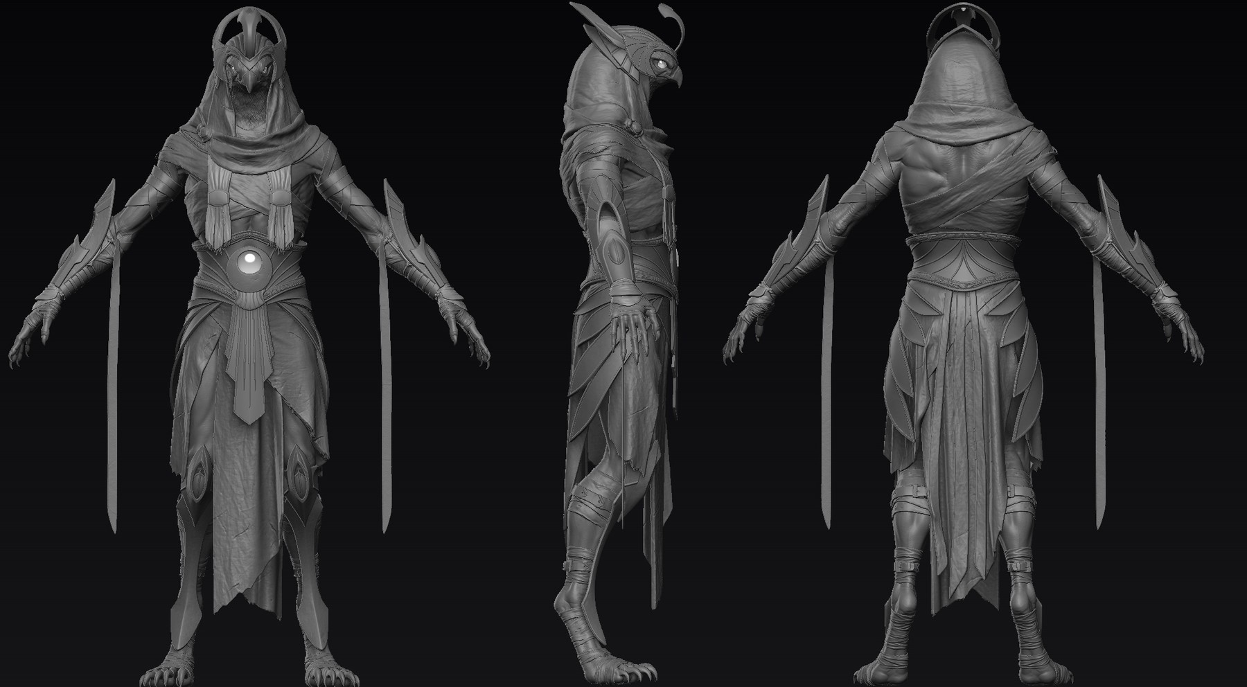 ArtStation - Horus Zbrush Model | Resources