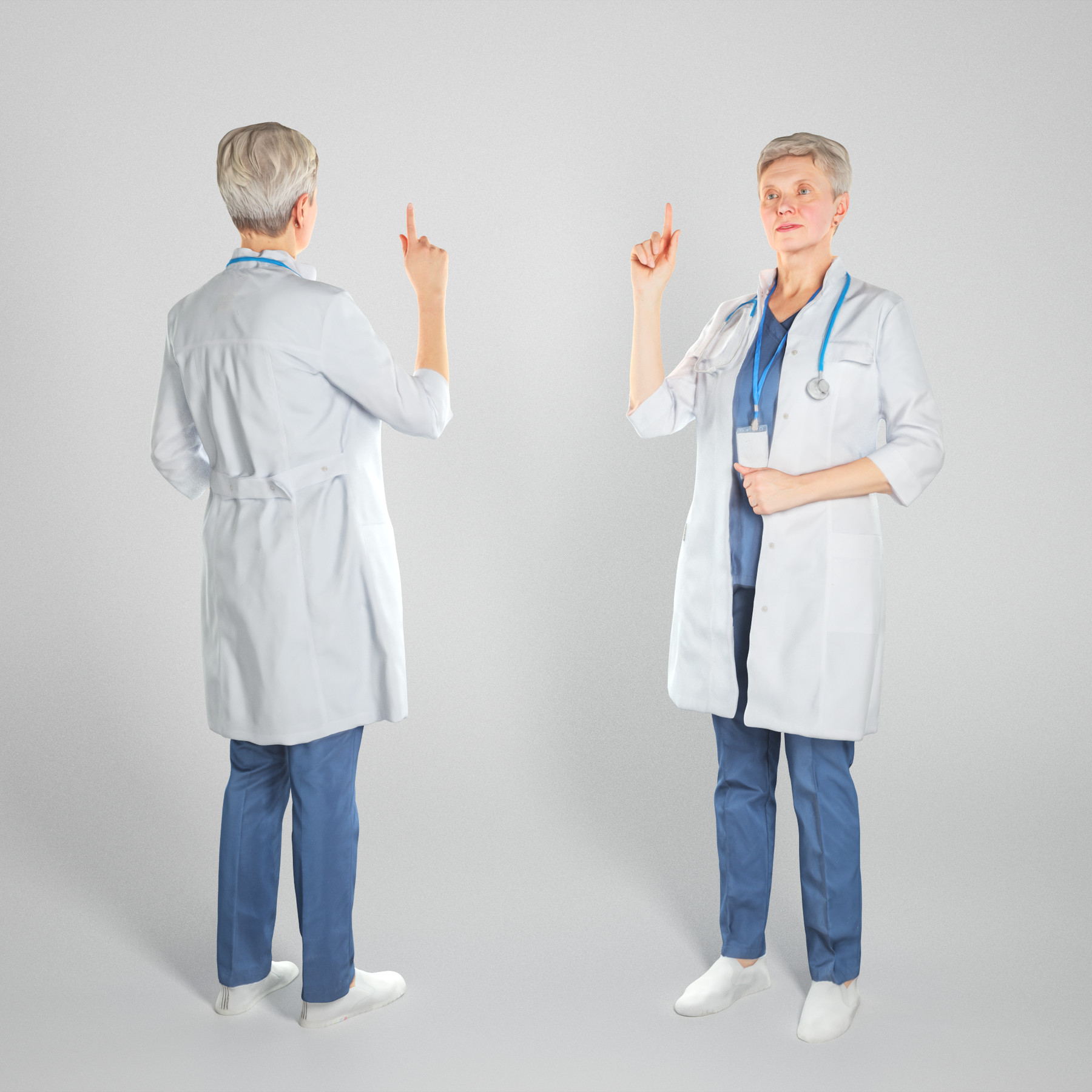 ArtStation - Adult female medical doctor 129 | Game Assets