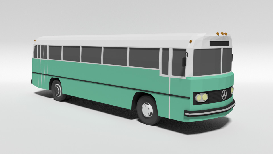 ArtStation - Low Poly Cartoon Retro Bus | Resources