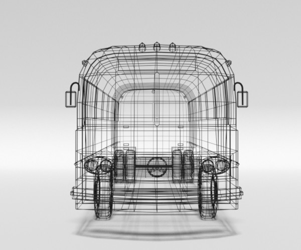 ArtStation - Low Poly Cartoon Retro Bus | Resources