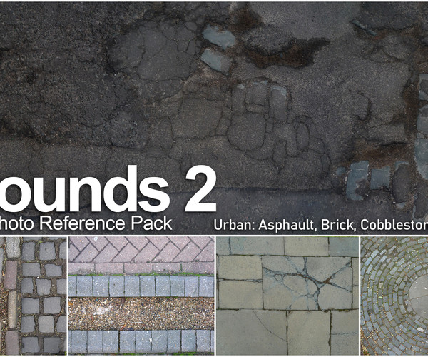 ArtStation - Ground Texture Reference 2 - Urban | Resources