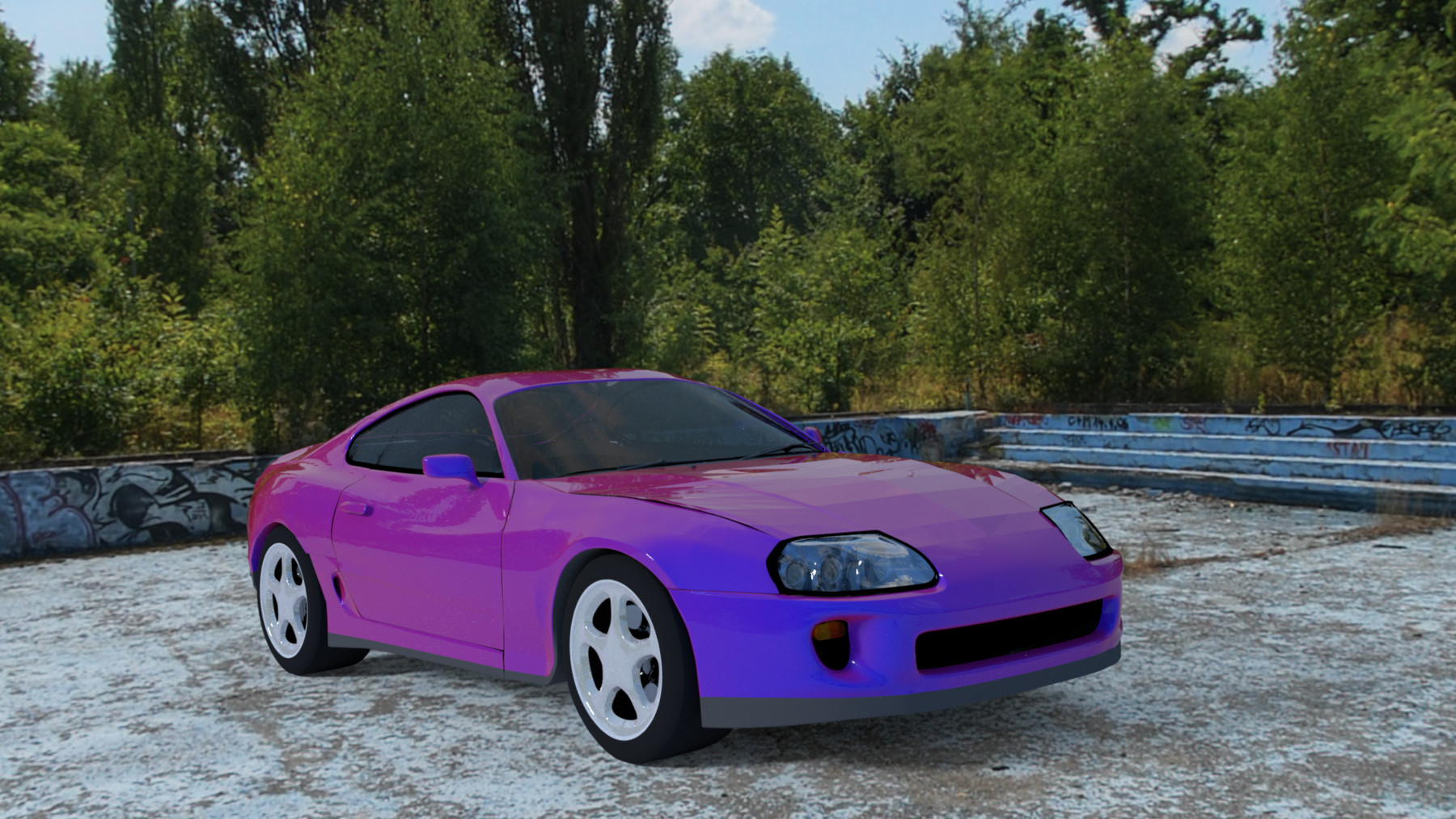 ArtStation - Blender Toyota Supra | Resources