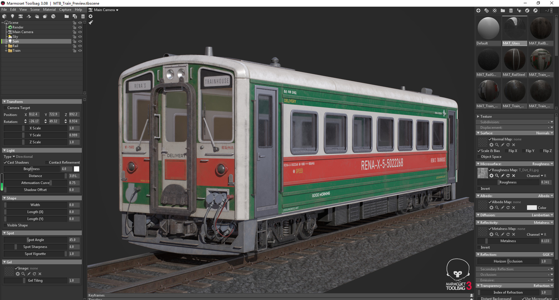 ArtStation - Rena's Train - 3D Assets | Resources