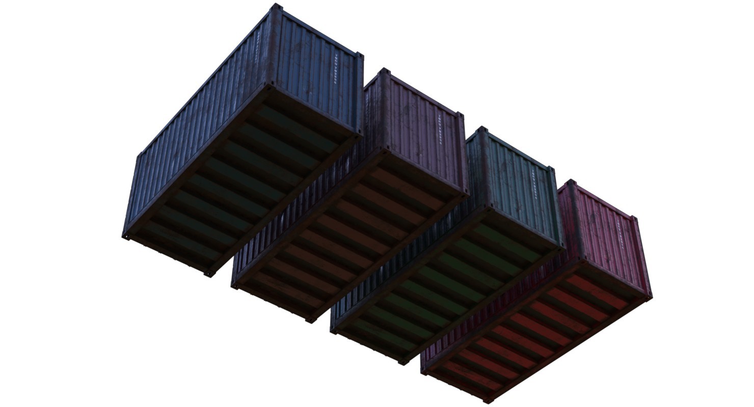 ArtStation - Cargo Container 2A | Game Assets