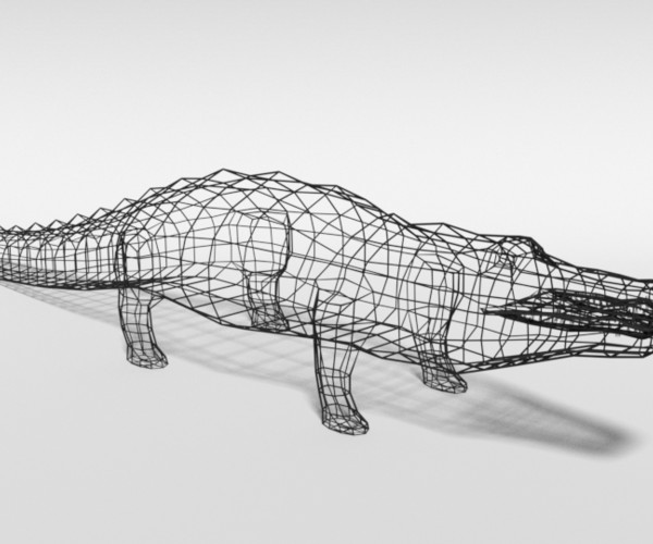 ArtStation - Low Poly Cartoon Crocodile | Resources