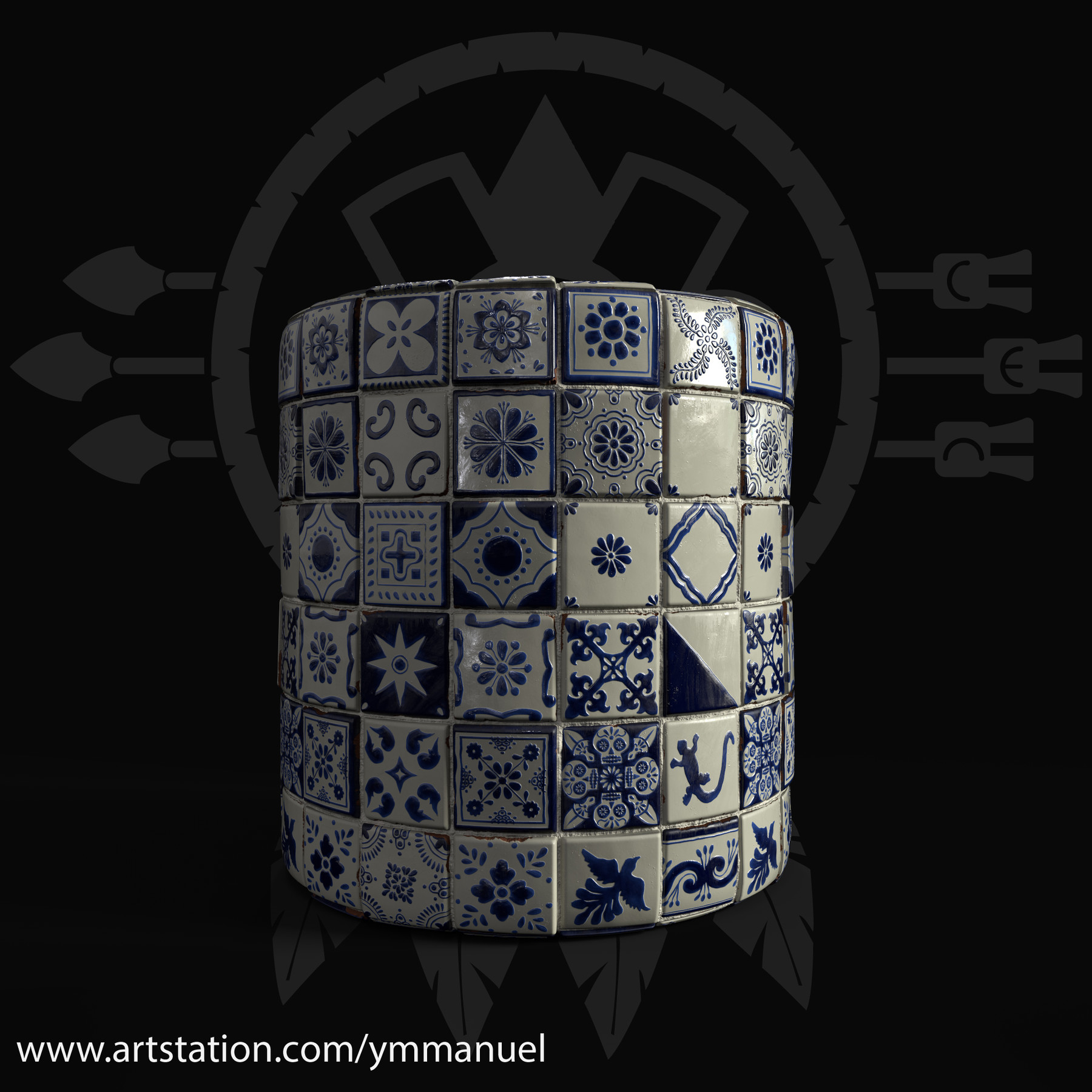 ArtStation - Mexican Talavera Material (*.sbsar) | Resources