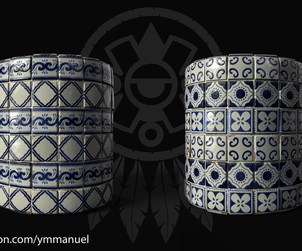 ArtStation - Mexican Talavera Material (*.sbsar) | Resources