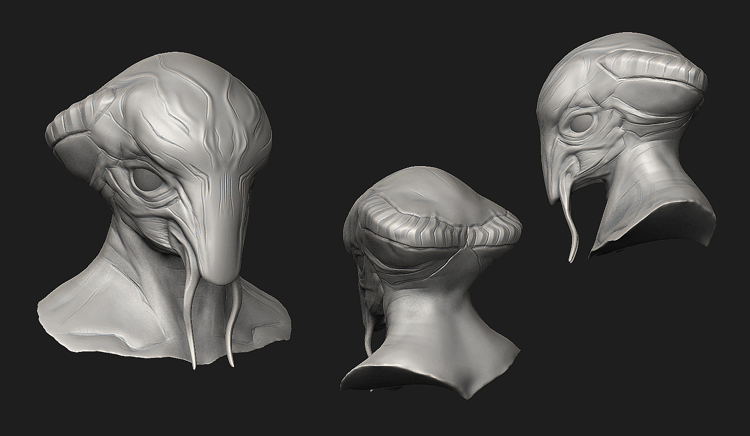 ArtStation - 12 Aliens Heads | Resources