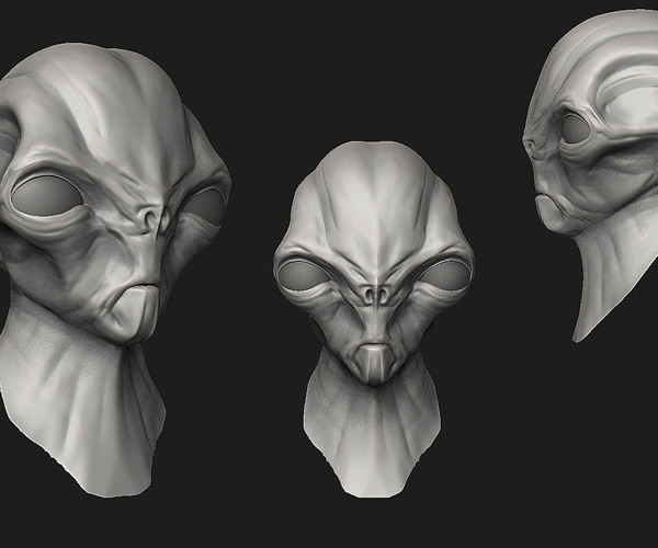 ArtStation - 12 Aliens Heads | Resources