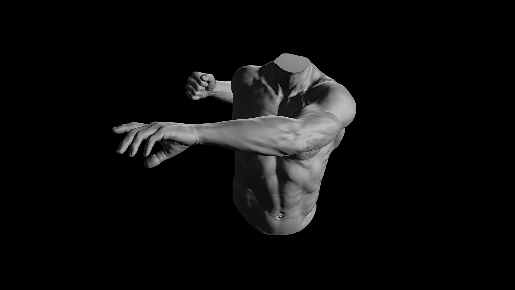ArtStation - Male Torso 6 Poses | Resources