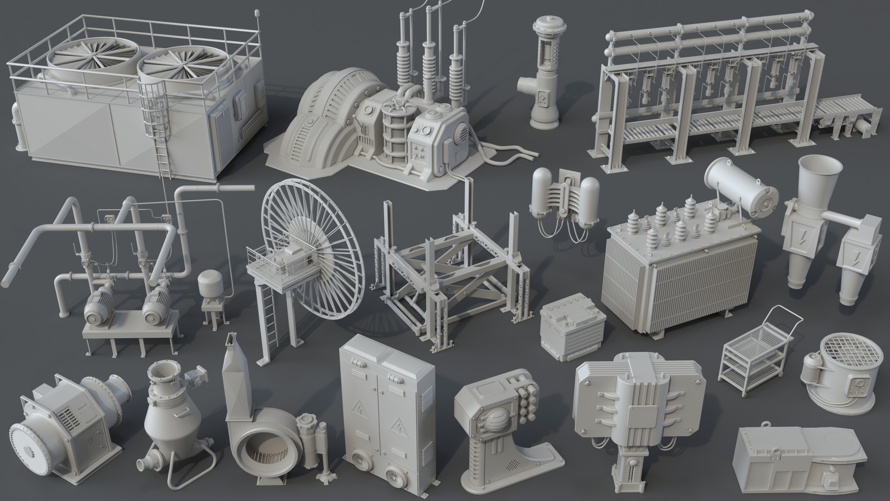 ArtStation - Factory Units 6 - 20 pieces | Resources