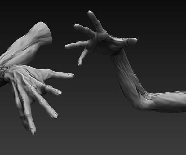 ArtStation - Zombie Arms 12 Poses | Resources