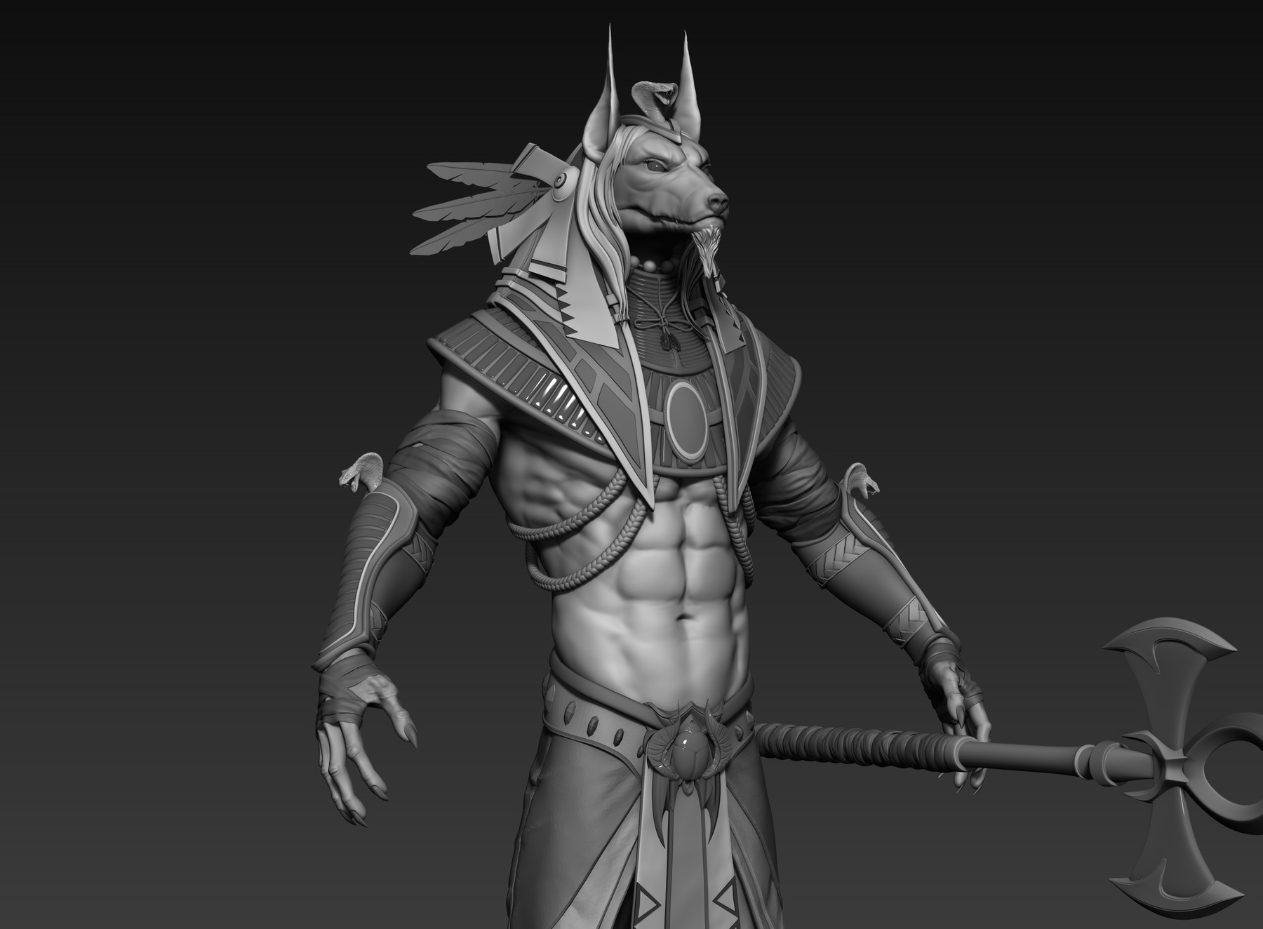 ArtStation - Anubis Zbrush Model | Resources