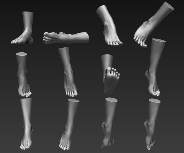 ArtStation - Female Feet 12 Poses | Resources
